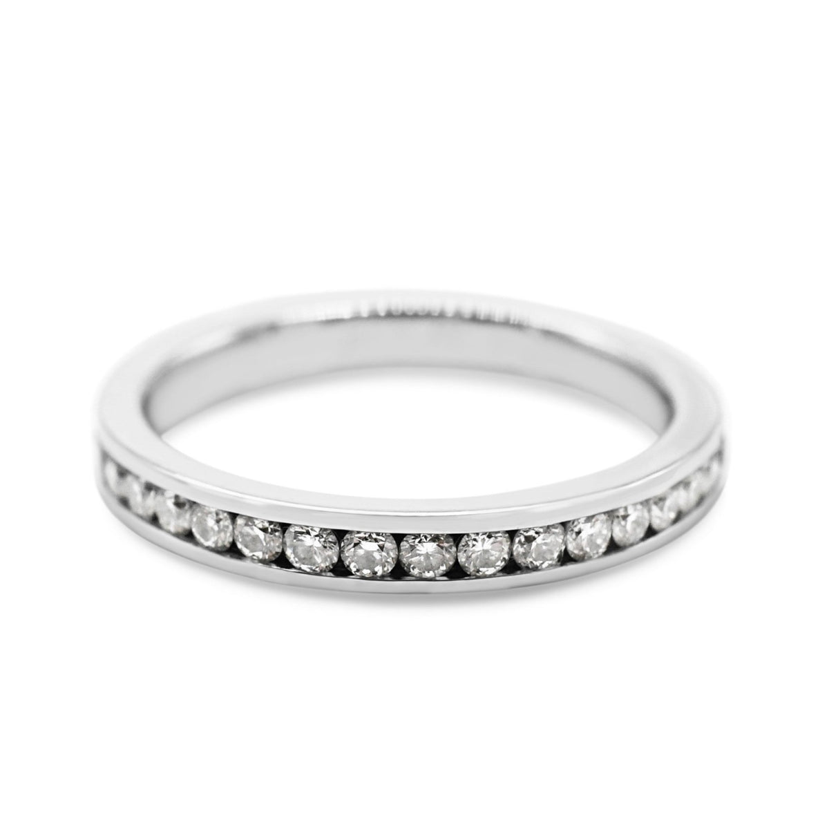 Pre-Owned Brilliant Cut Diamond Half Eternity Ring I S&R