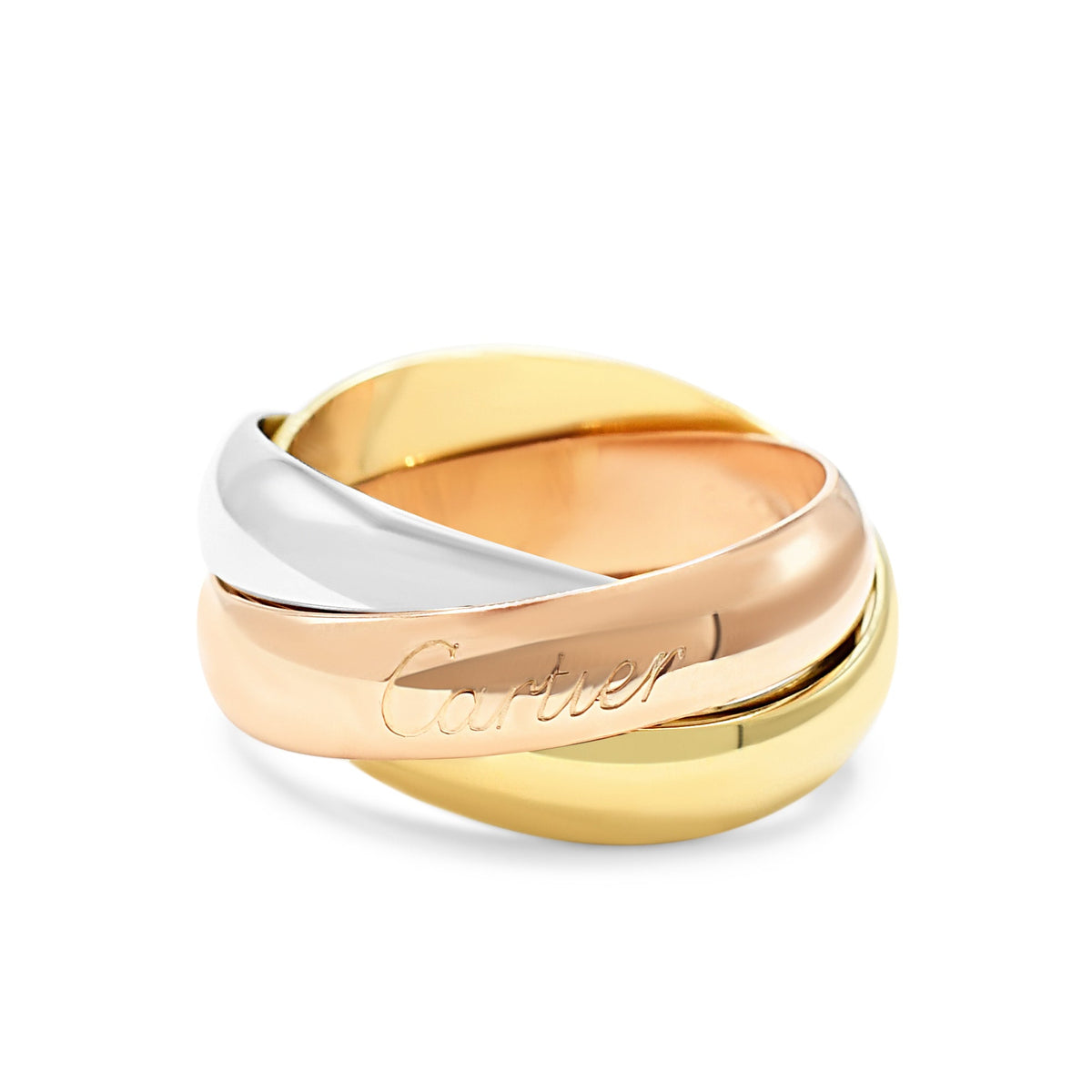Pre-Owned Cartier Trinity Ring Large Model - 18ct Gold I S&R