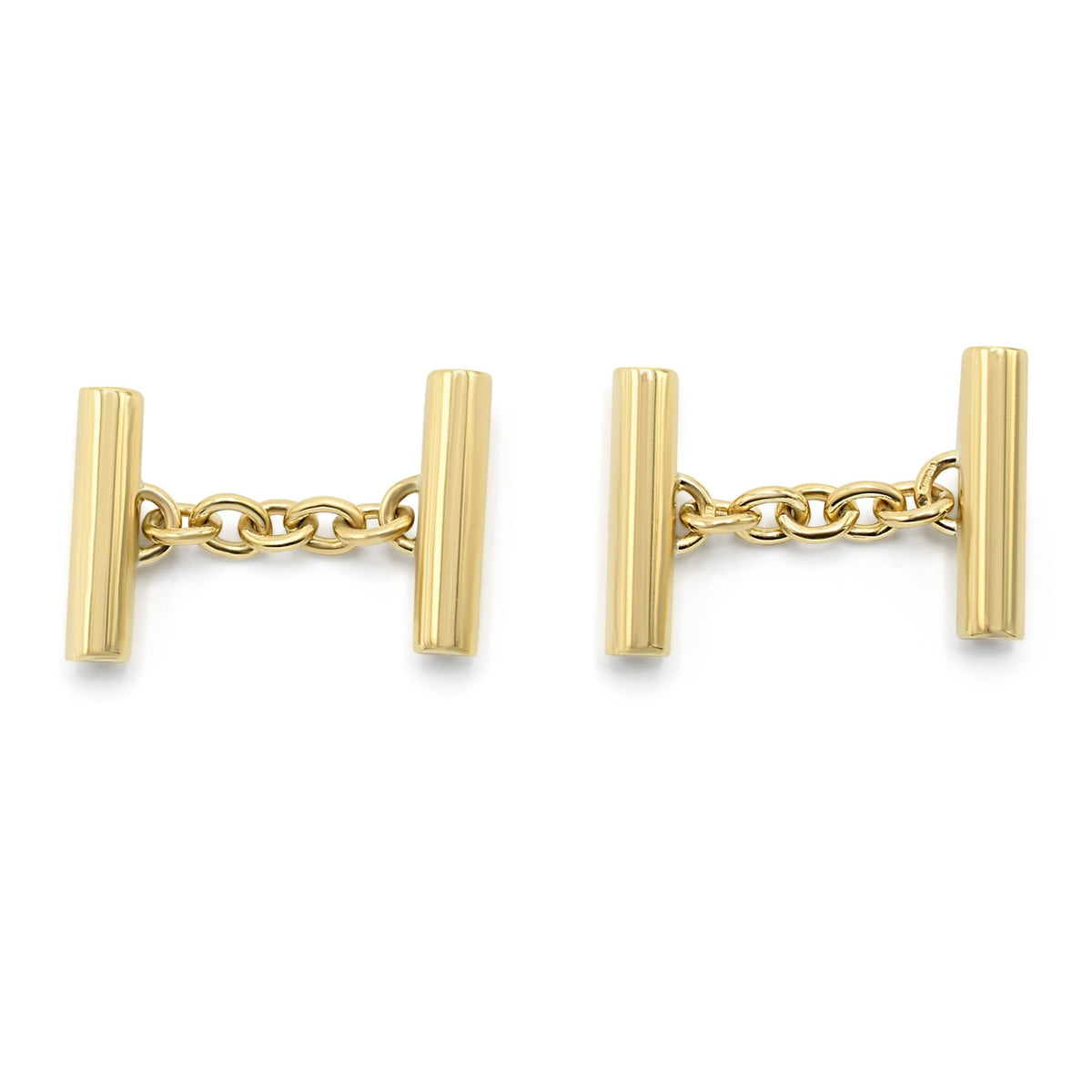 Pre-Owned Longmire Barrel Chain Link Cufflinks I S&R