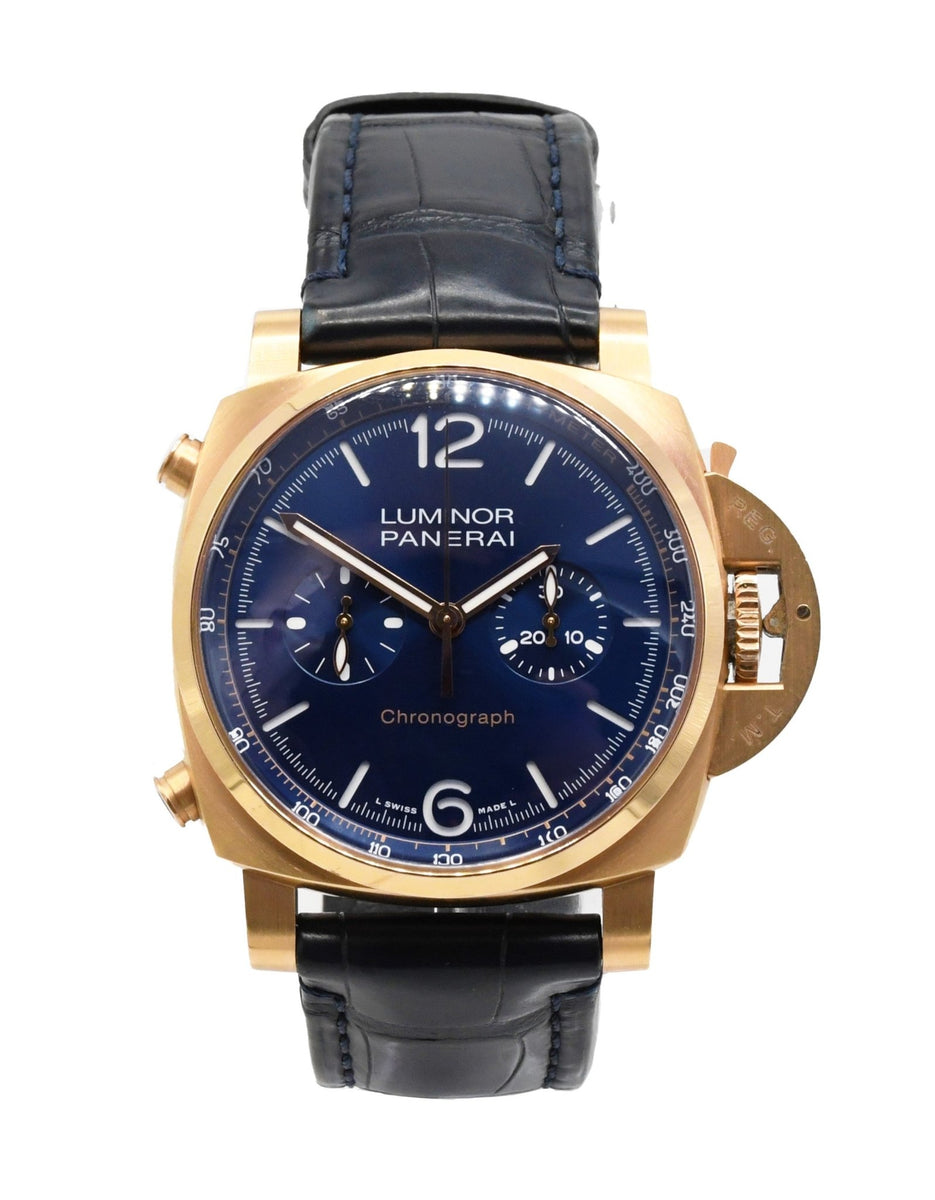 Pre-Owned Panerai Luminor Chrono Goldtech Automatic Watch I S&R