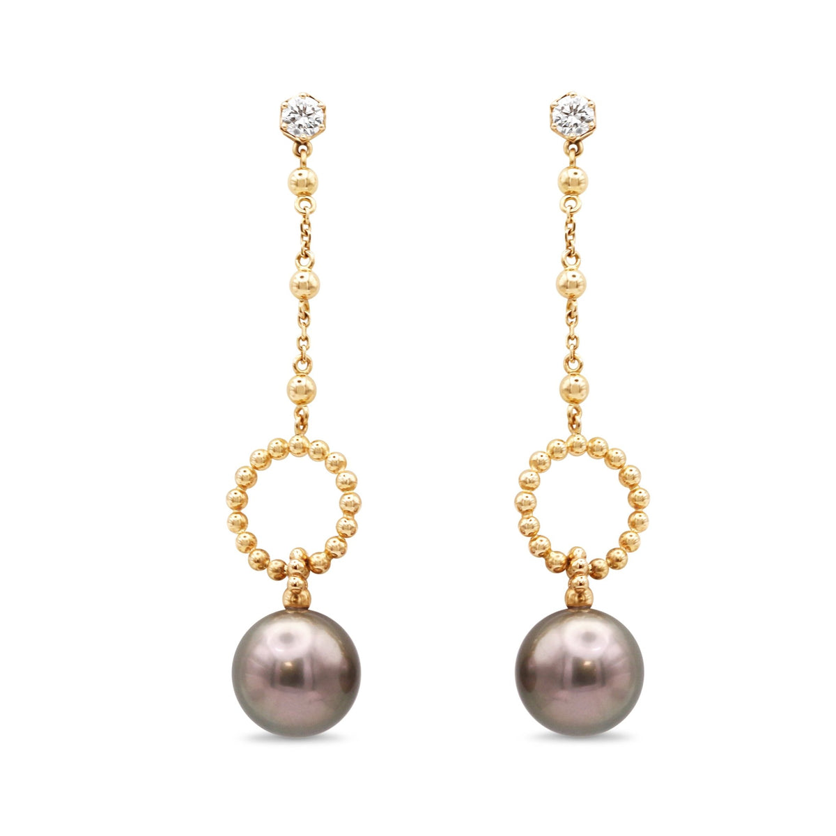 Boodles Long Drop Cultured Pearl Earrings I S&R
