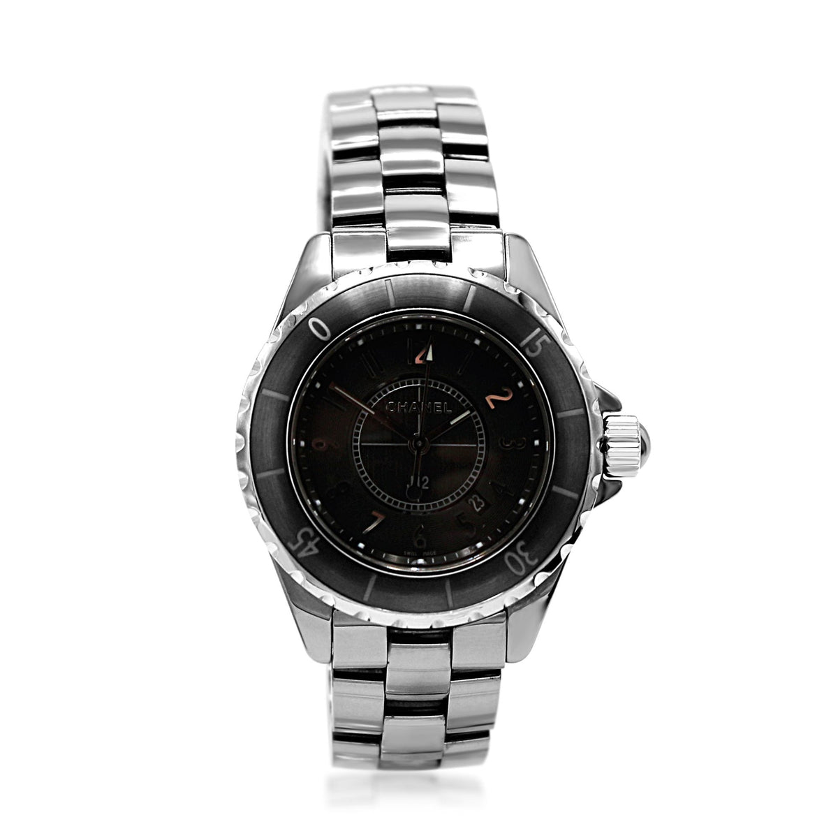 Preowned Chanel J12 33mm Titanium Ceramic Quartz Watch