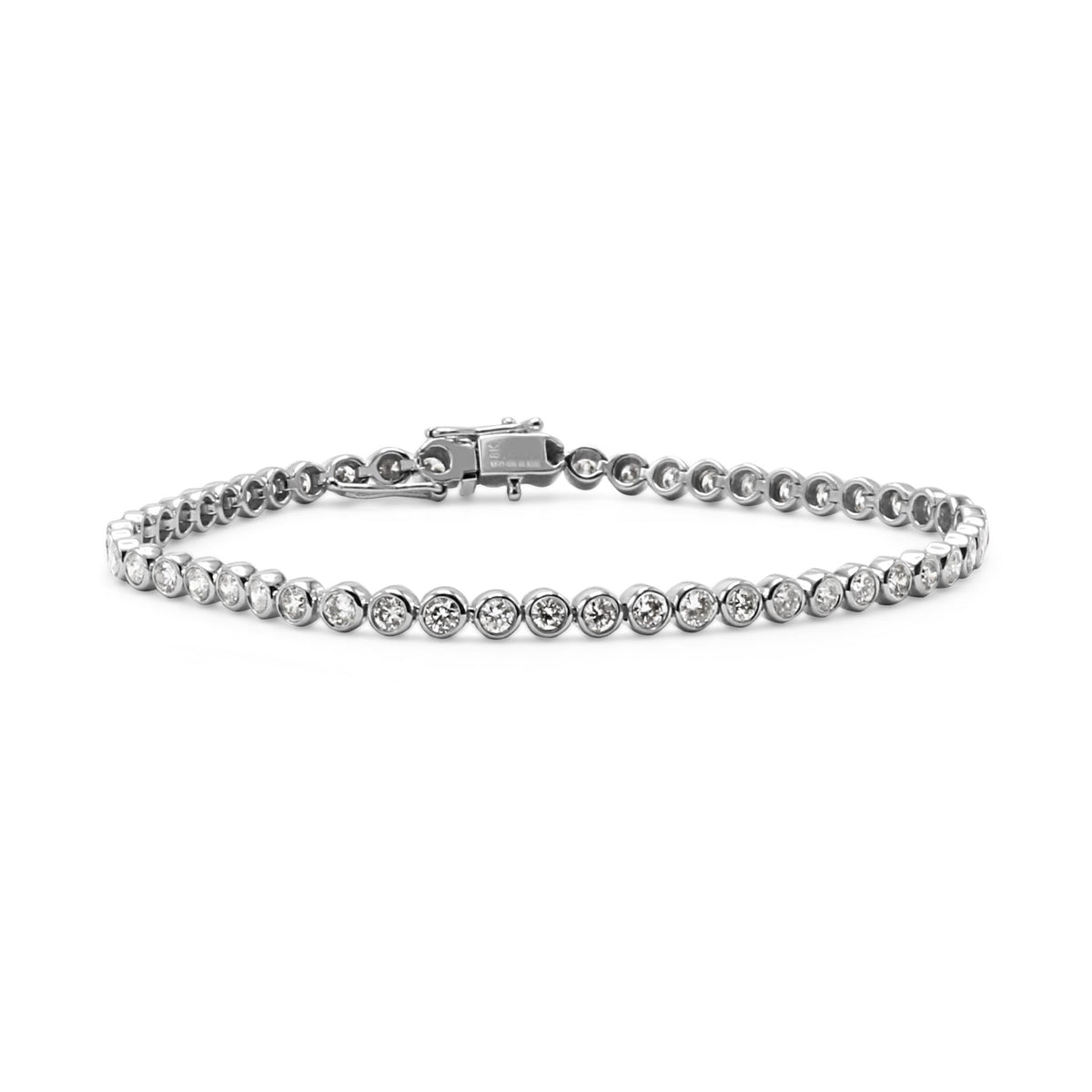 Brand New Rub Over Set Diamond Line / Tennis Bracelet I S&R