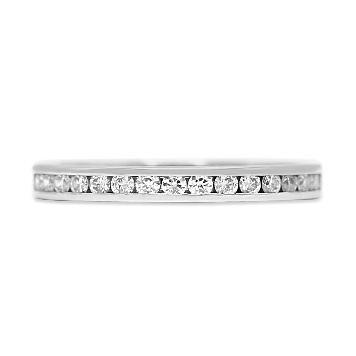 Pre-Owned Tiffany Platinum 2mm Diamond Eternity Ring