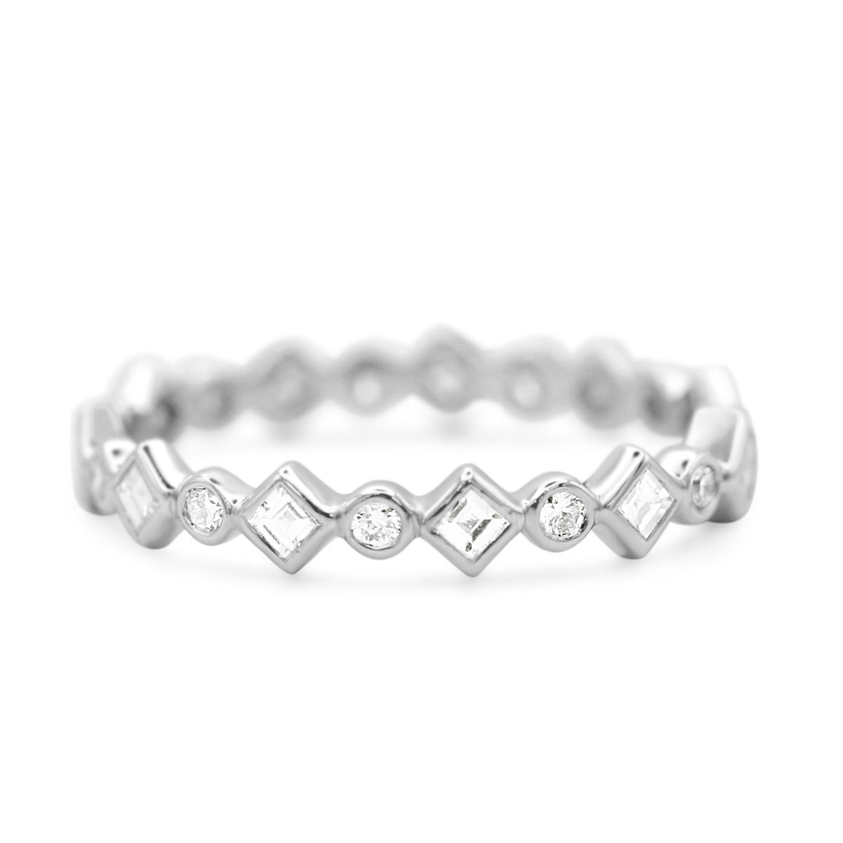 Pre-Owned Tiffany Jazz Diamond Band Ring - Platinum I S&R